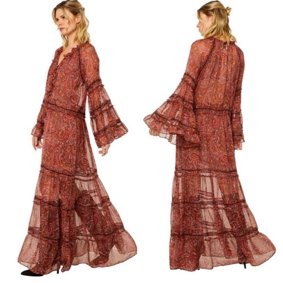 Misa Los Angeles | Dresses | Nwt Misa La Genevieve Maxi Dress S Paisley ...